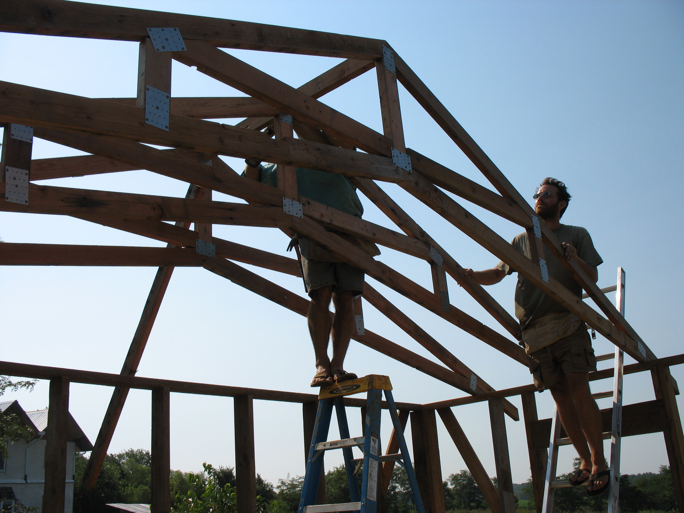 Scissor Trusses 3 - Tiny House Blog