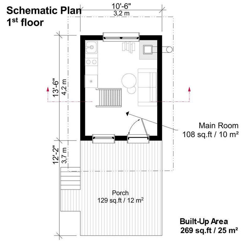 Chalet Cabin Plans Ellie - Tiny House Blog