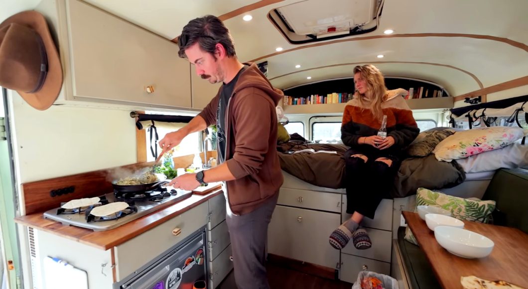 The Buslife Kitchen Cookbook created in a tiny kitchen! - Tiny House Blog